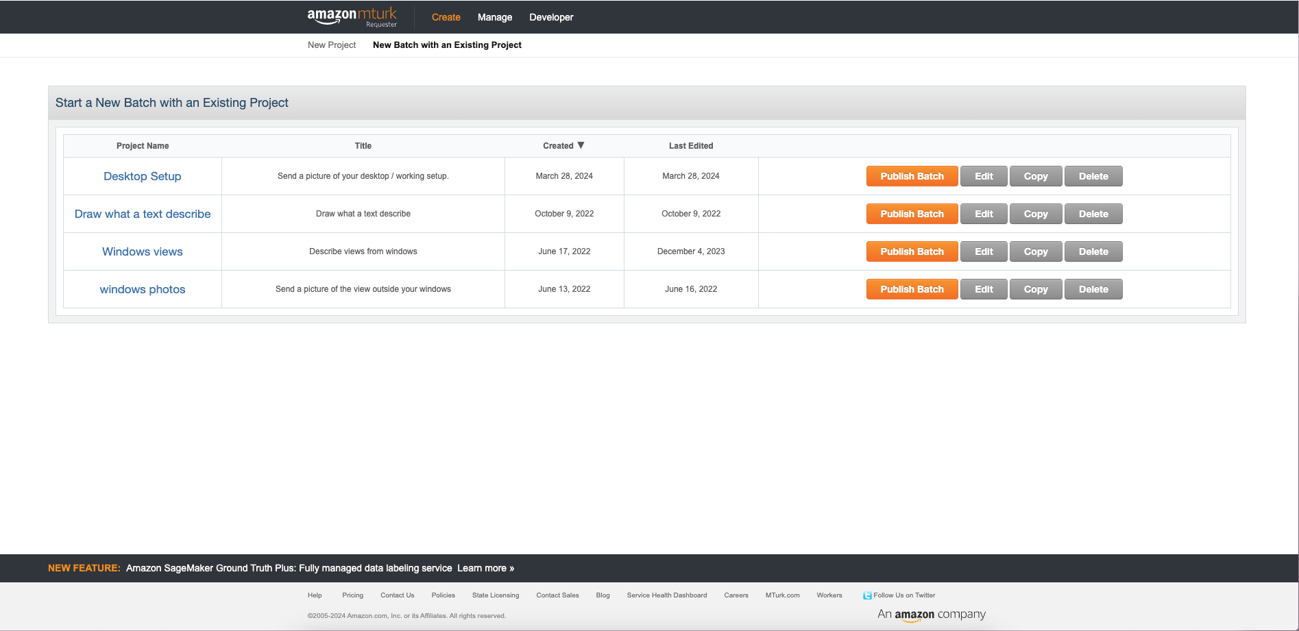 Who is working for Amazon Mechanical Turk?